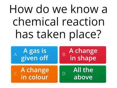 Y7 Chemical reactions - Teaching resources