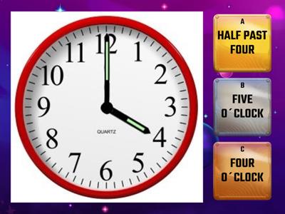 The time half past quarter - Recursos didácticos