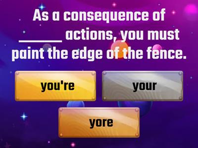 Choose the correct word - Teaching resources