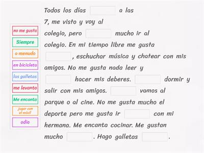 Spanish Mi tiempo libre - Teaching resources