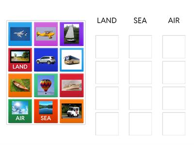 Air land and water - Teaching resources