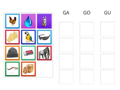 Ga ge gi go gu - Recursos didácticos