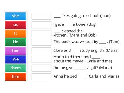 Subject pronouns - Teaching resources