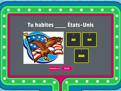 Prépositions pays - Recursos didácticos