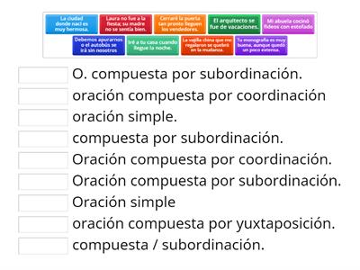 Oraciones simples y compuestas - Recursos didácticos
