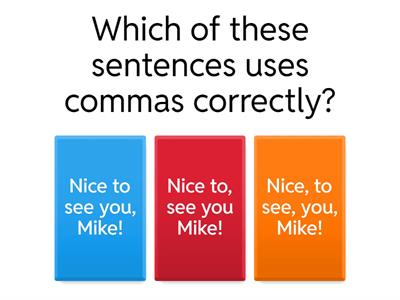 Commas - Teaching resources