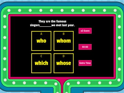 Relative clause who which that whose - Tài nguyên giảng dạy