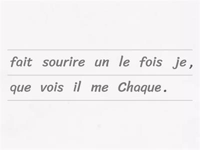 Mets les phrases en ordre - Ressources pédagogiques