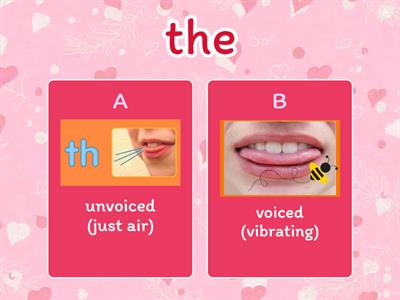 Voiced and unvoiced th - Teaching resources