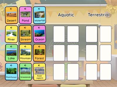 Terrestrial or aquatic ecosystems - Recursos didácticos