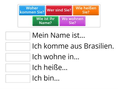 A1 sich vorstellen - Unterrichtsmaterialien