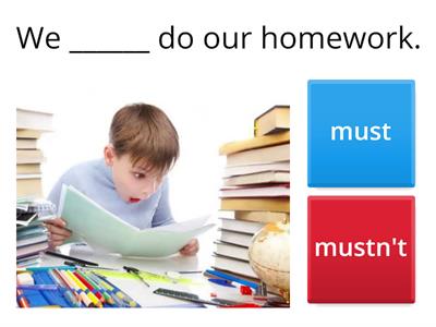 Must mustnt - Teaching resources