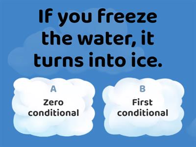 Zero and first conditional exercises - Recursos didácticos