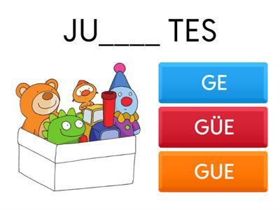 Güe güi gue gui ge gi - Recursos didácticos