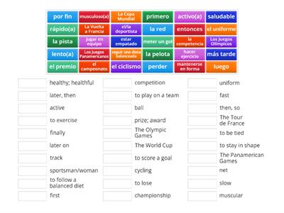 Vocabulary Avancemos 2 - Teaching resources