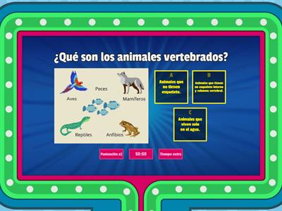 Juego de clasificacion de animales vertebrados e invertebrados ...