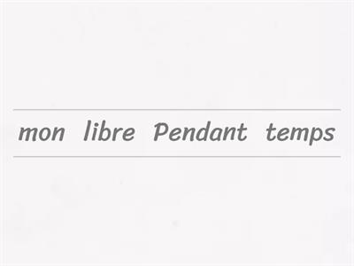 Mets les phrases en ordre - Ressources pédagogiques