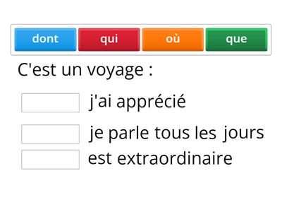 Pronoms qui et que - Ressources pédagogiques