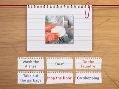 Household chores - Teaching resources