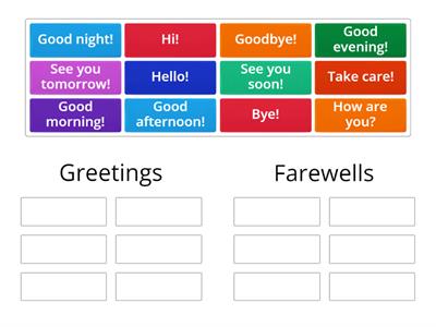 Greetings and farewells for kids - Recursos didácticos