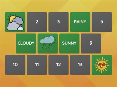 Weather memory - Recursos de ensino
