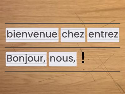 Mets les phrases en ordre - Ressources pédagogiques