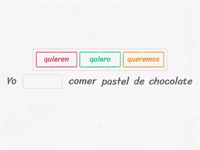 Querer verbo querer - Recursos didácticos