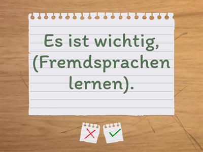 Infinitiv zu ohne zu - Unterrichtsmaterialien