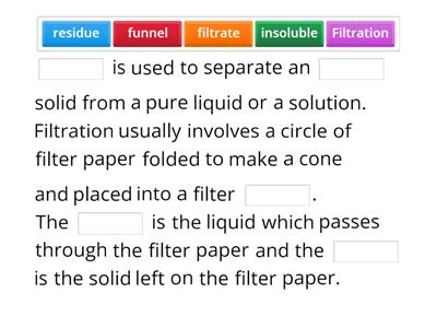 Filtration - Teaching resources