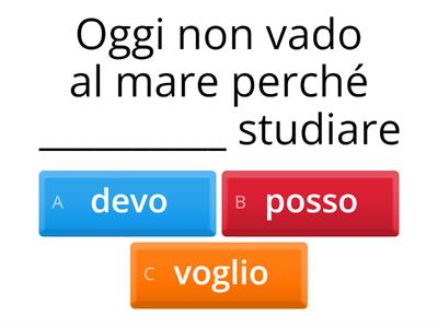 Potere dovere volere - Risorse didattiche