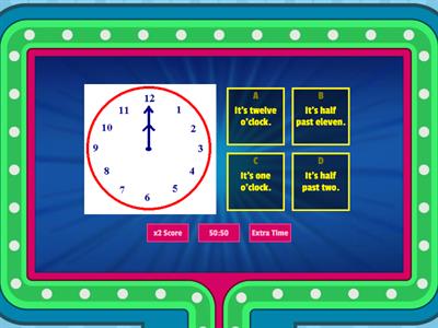 Times half past and oclock - Recursos didácticos