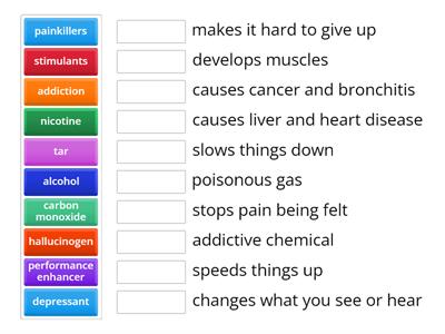 Smoking alcohol and drugs - Teaching resources
