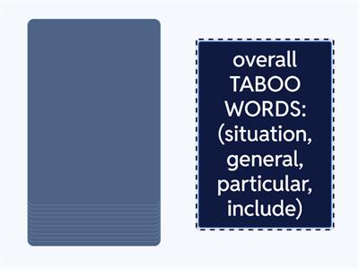 Taboo - Teaching resources