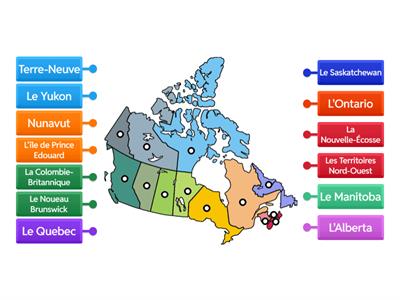 Les provinces et les territoires du canada - Ressources pédagogiques