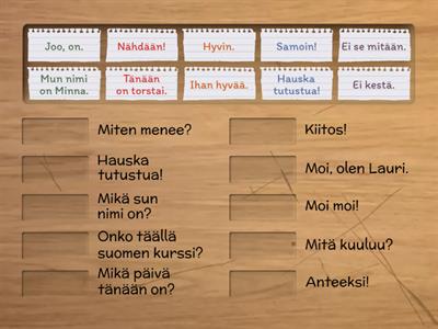 Kellonajat ja vuorokaudenajat - Tehtävät