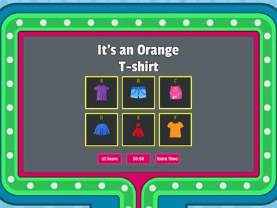 Clothes And colors - Recursos didácticos