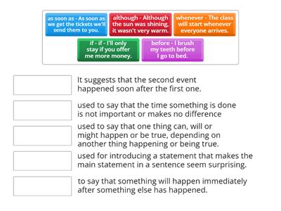 Subordinating conjunction - Teaching resources