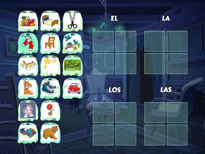 Juego artículos definidos e indefinidos - Recursos didácticos