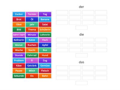 Der die das - Unterrichtsmaterialien