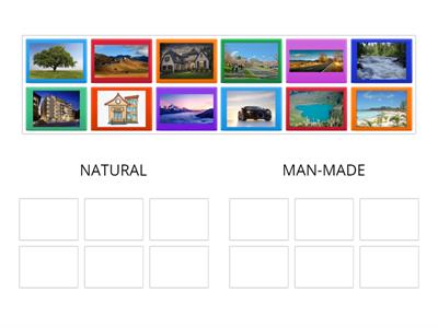 Natural or man made - Teaching resources