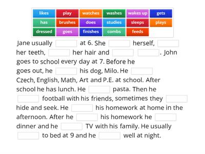 3rd person singular - Teaching resources