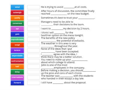 Promises offers decisions - Teaching resources