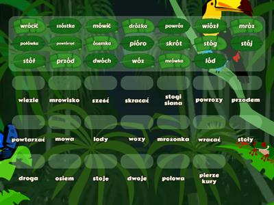 Ó wymienne na o a e - Materiały dydaktyczne