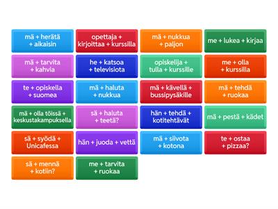 Verbityypit 1 5 - Tehtävät