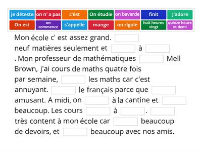 École - Teaching resources