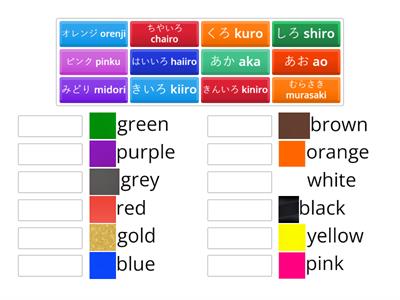 Japanese Colours - Teaching resources