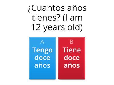 Cuántos años tienes - Teaching resources