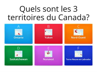Provinces et capitales du canada - Ressources pédagogiques