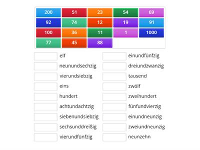 DaF Zahlen 1 100 - Unterrichtsmaterialien