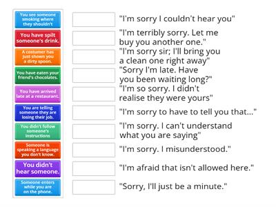 Apologies - Teaching resources